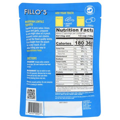 Vegan Peruvian Lentils - 10 oz. | Fillo's Beans and Sofrito – Vegan ...