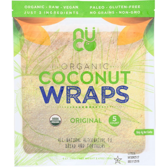 Nuco Organic Coconut Wraps Original - 2.47 oz – Vegan Black Market