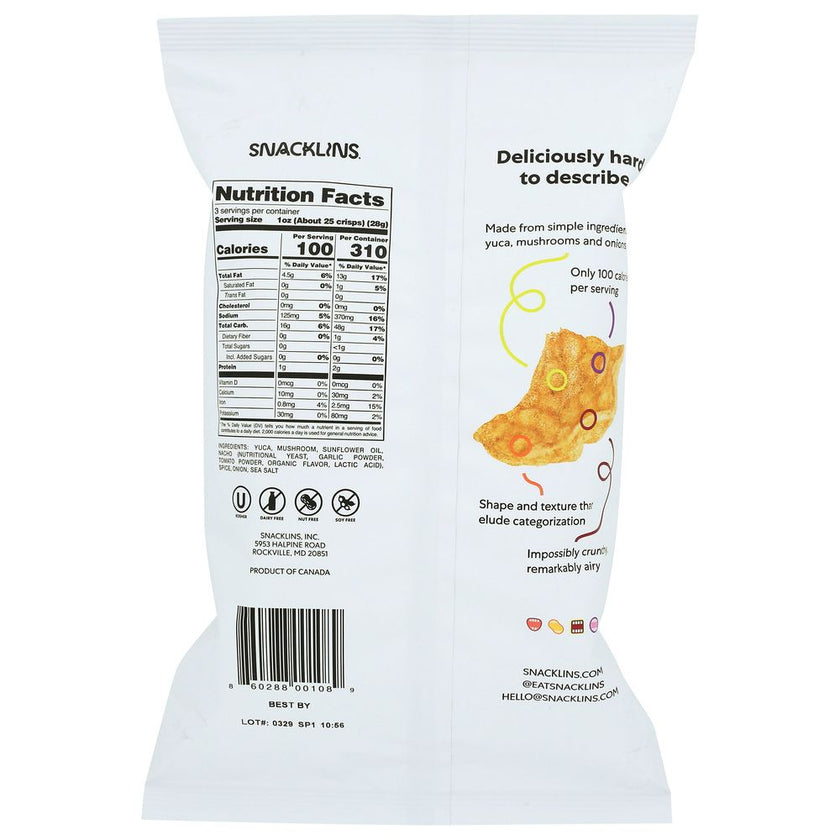 Snacklins Nacho Plant Crisps - 3 oz | Snacklins Chips | Snacklins Nacho ...
