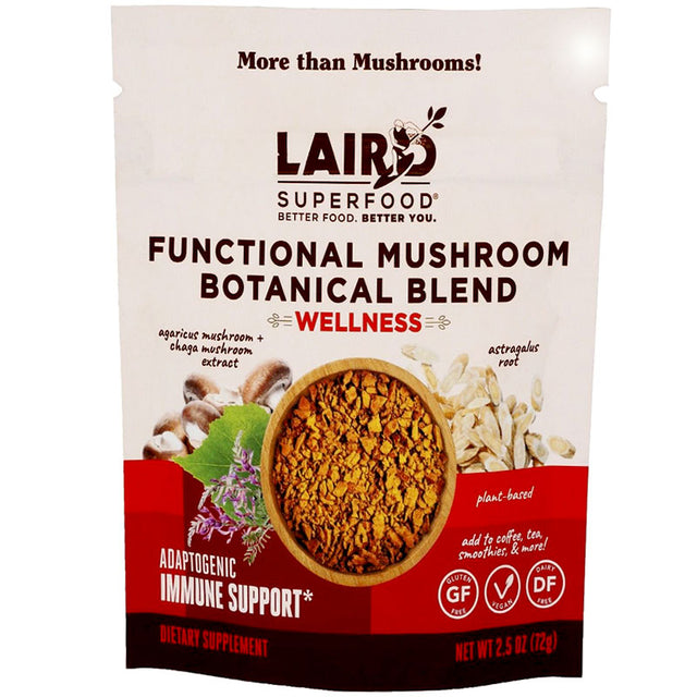 Functional Mushroom Botanical Blend Stress Less | Laird Superfood ...