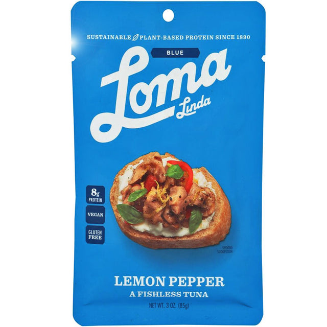 Lemon Pepper Fishless Tuna - 3 oz | Loma Linda – Vegan Black Market