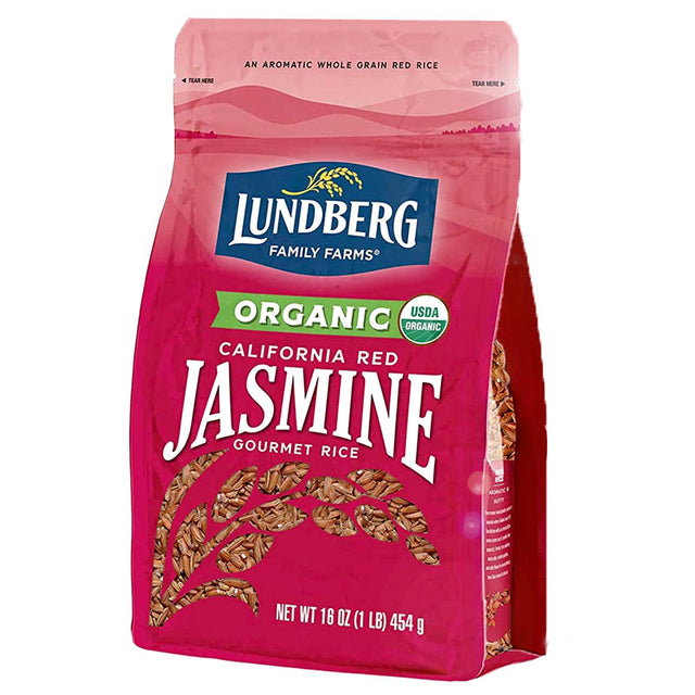 Rice Organic California Red Jasmine Rice | Lundberg | Organic Red ...